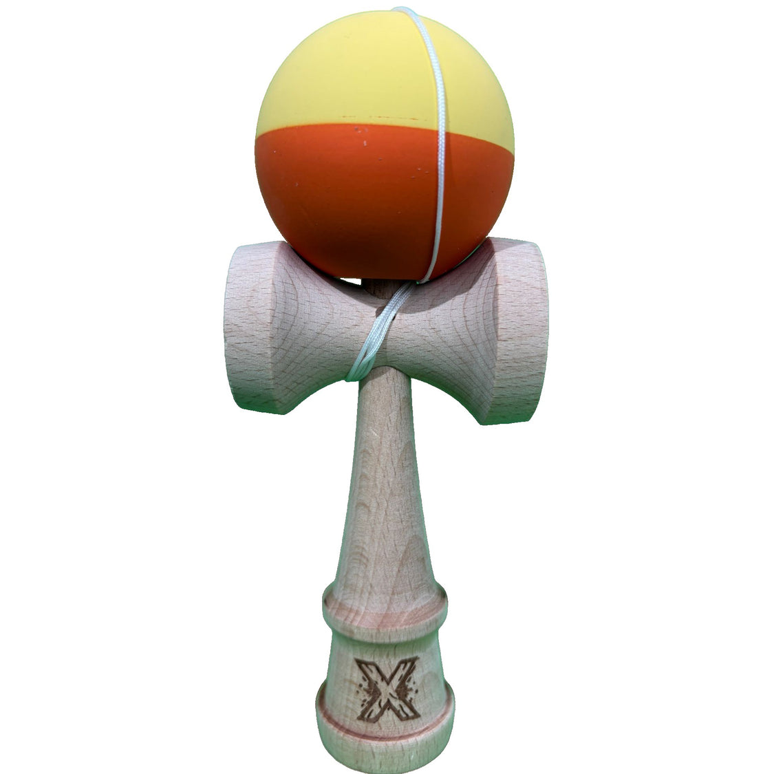 Kendama X Original, 18cm, Strat Cauciucat, Lemn, Copii si Adulti, Joc ...